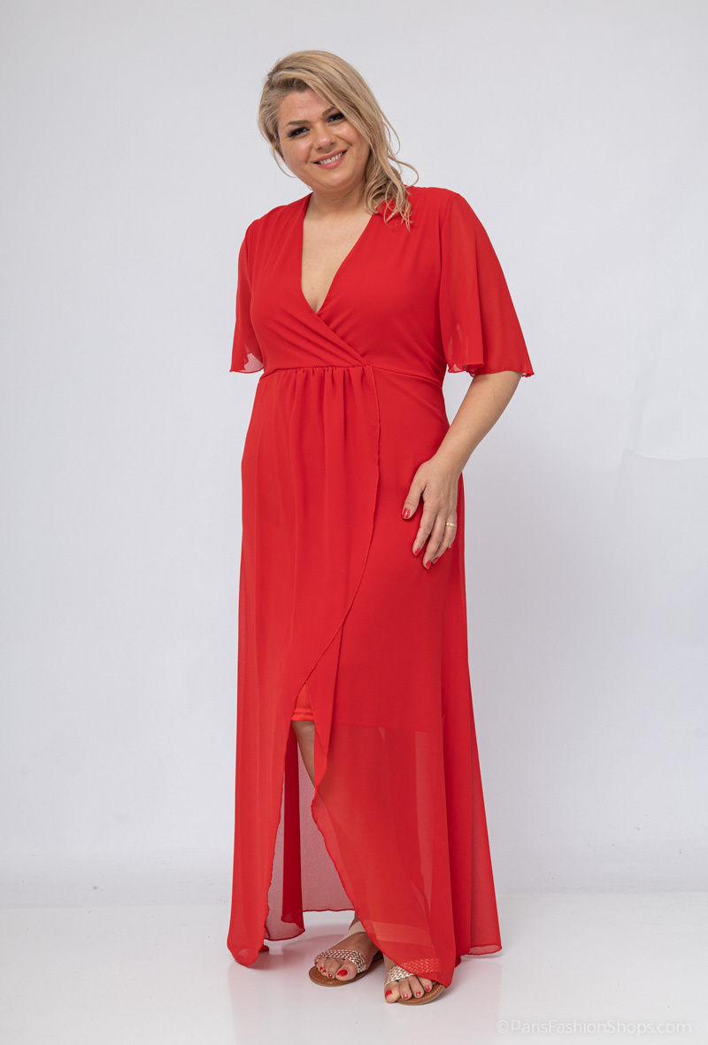 Dreams Plus - Malta. CURVY GIRL CHIFFON DRESS